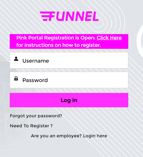 Pink Portal Registration Walkthrough